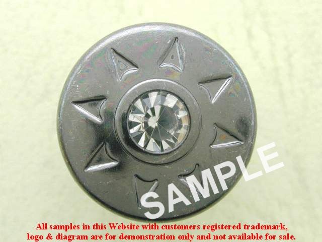 Brilliant Metal Button